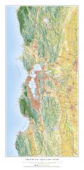 Greater Bay Area | Elevation Tints Map | Wall Maps