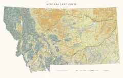Montana Elevation Tints Map | Beautiful Artistic Maps